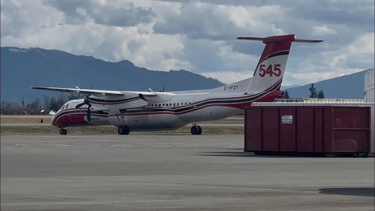 Conair Q400-AT | Tanker 545 test drop and landing - YouTube