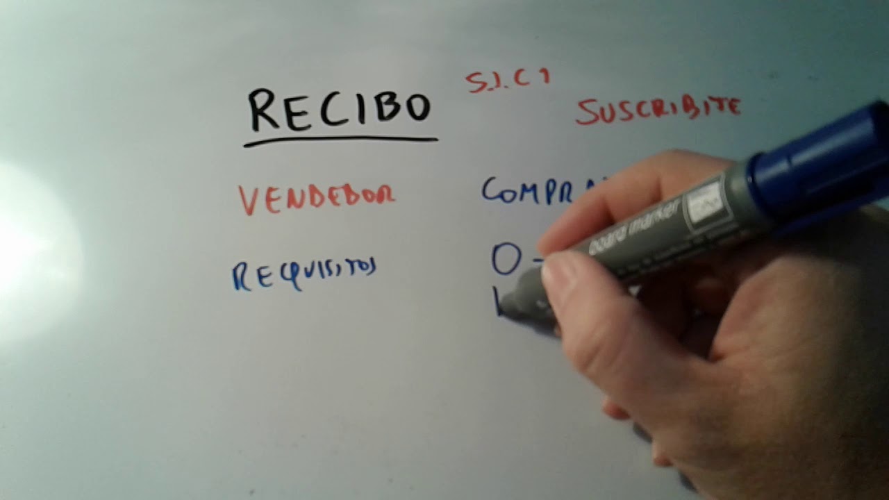QUE ES UN RECIBO 💵💵. DOCUMENTOS COMERCIALES. CONTABILIDAD. SIC1 - YouTube