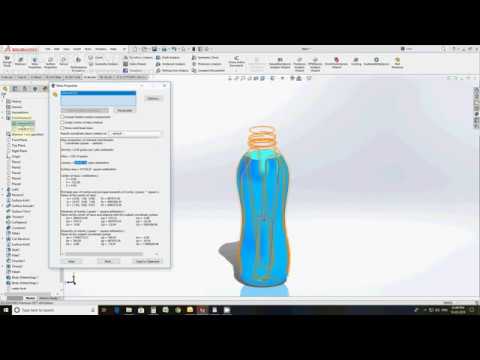 How to measure Internal volume of any part in solidworks (capacity of ...