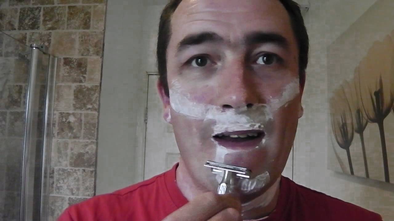 Shaving Using A New Razor - YouTube