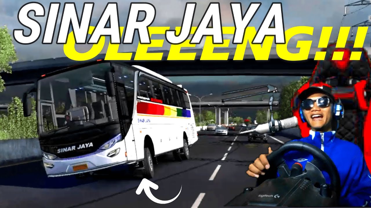 BUS OLENG !! BUS SINAR JAYA DI JAKARTA - ETS2 - YouTube