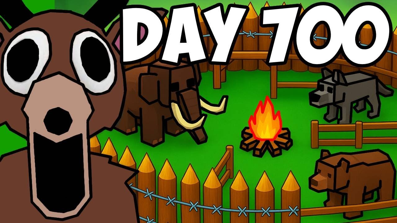 BUILDING A HUGE ZOO BASE for 8 Animals in 99 Nights! - YouTube