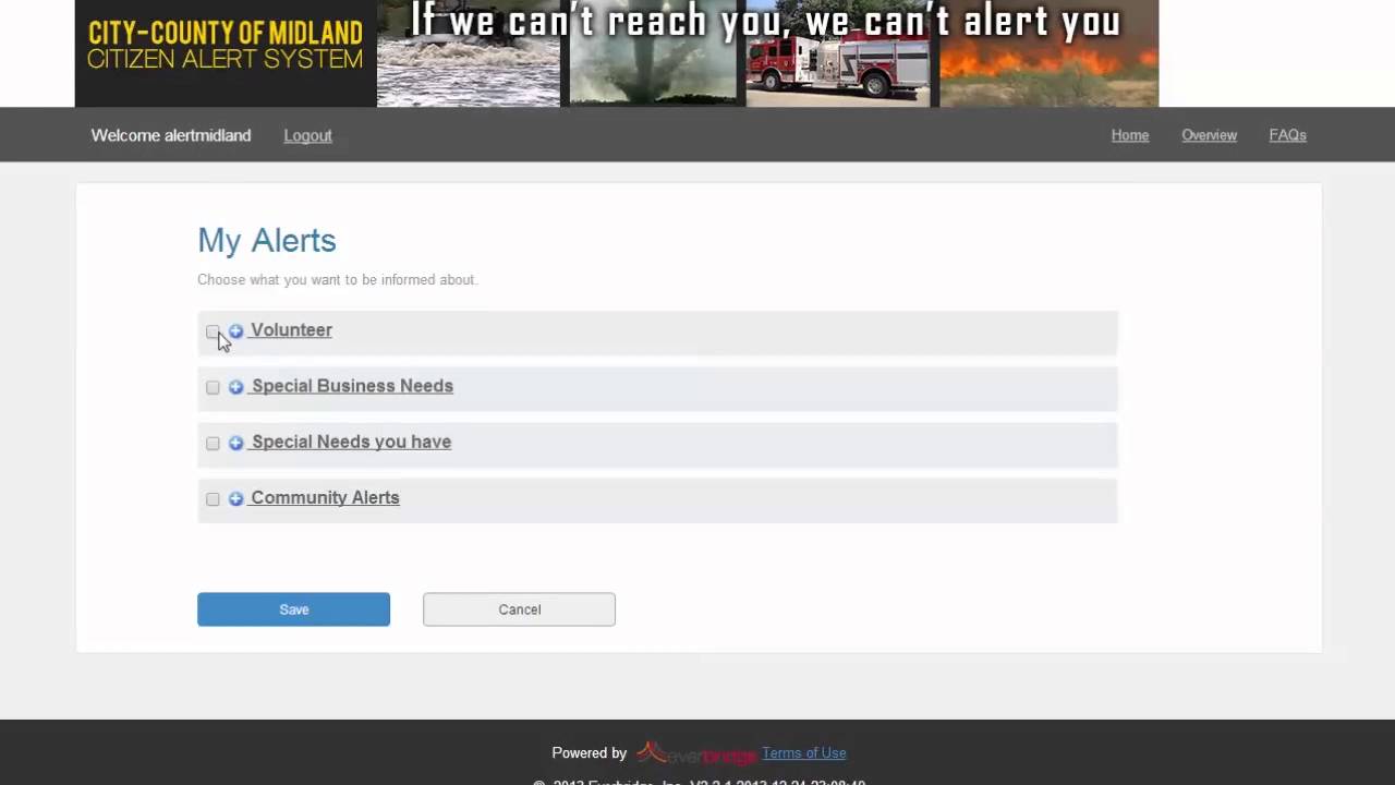 Citizen Alert System: Alerts - YouTube