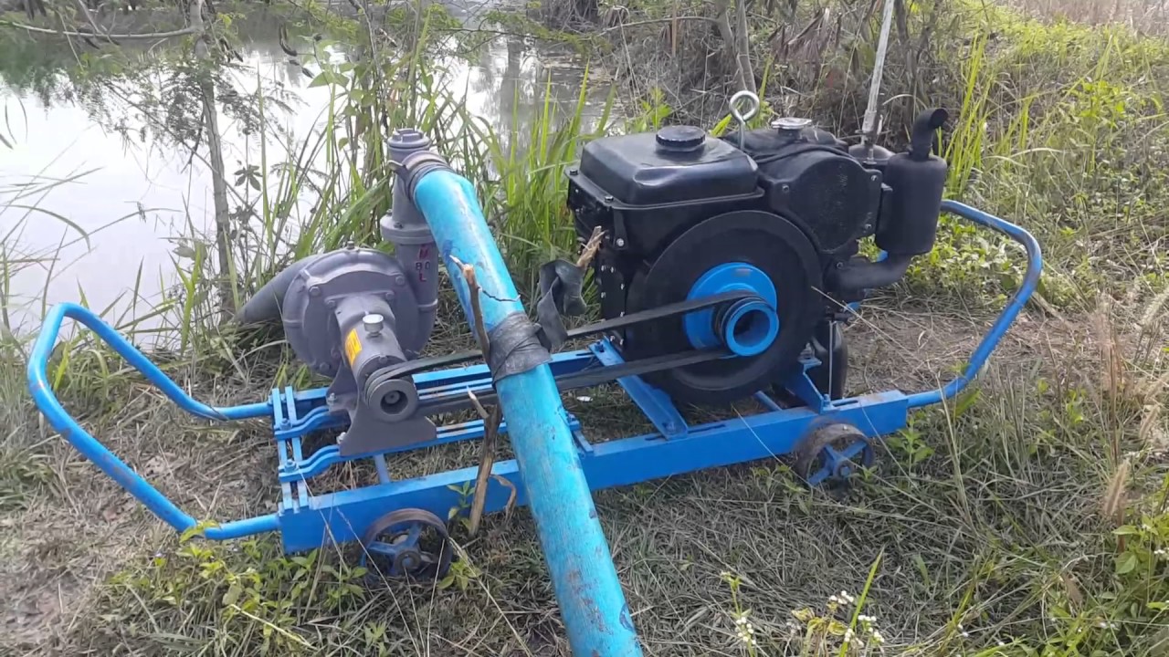 Kubota ET95 สูบน้ำ ปั้ม ROVEY 3" ใส่ไร่อ้อย ยิงไกล 400 เมตร, - YouTube