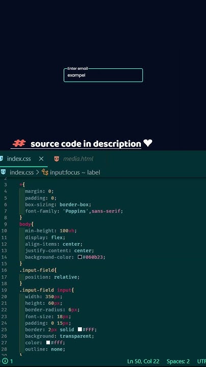 Awesome Input Animation Using Html And Css Shorts Html Css Programming Coding Youtube