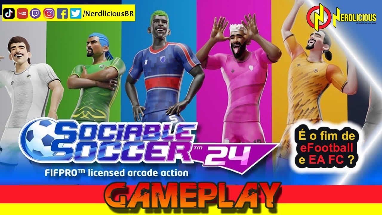 🎮GAMEPLAY! SOCIABLE SOCCER 24 traz de volta o futebol arcade! Confira a ...
