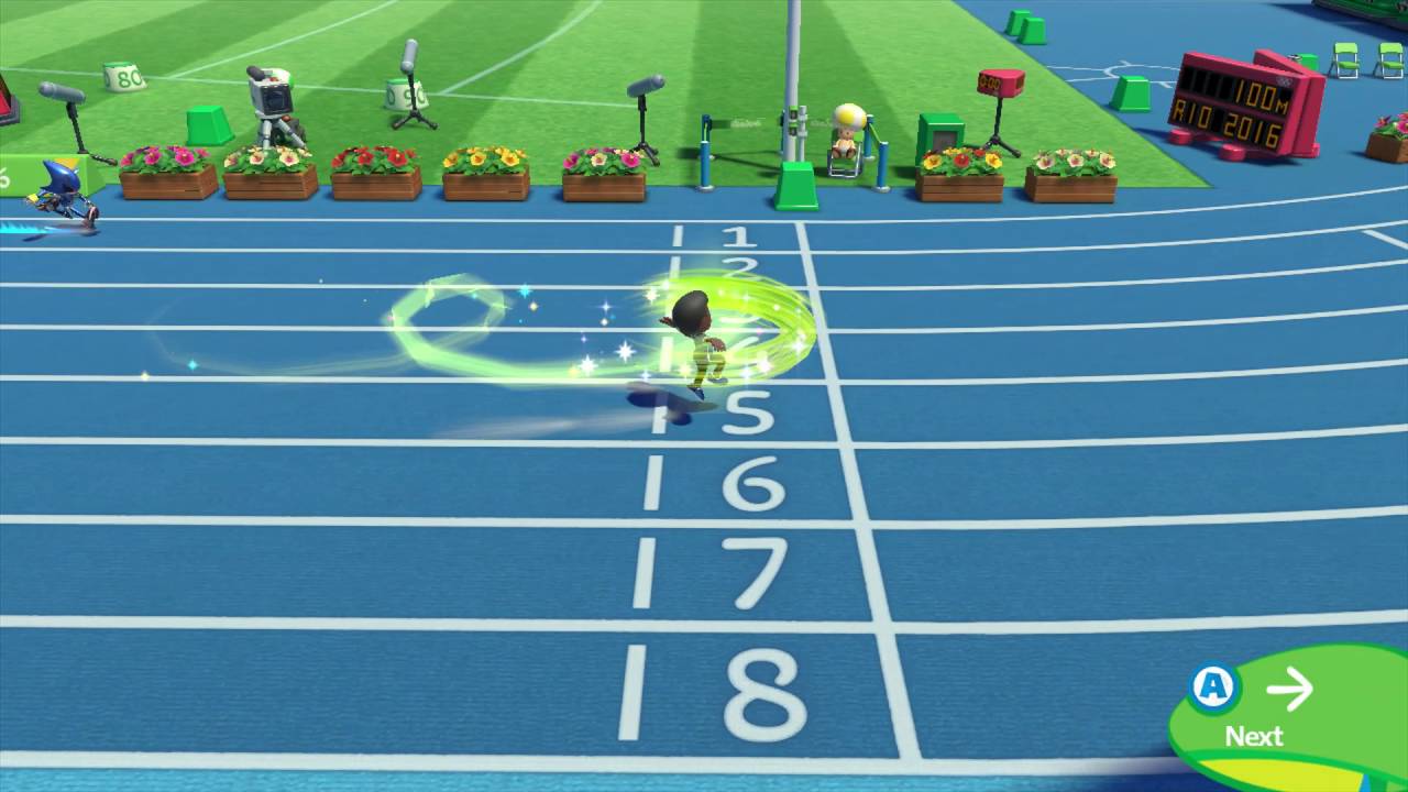 Mario and Sonic at the Rio 2016 Olympic Games RHITTOURS Running 100 ...