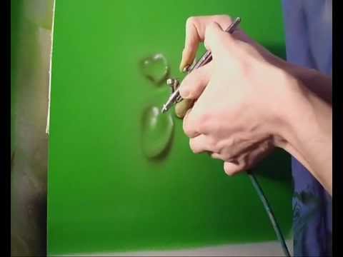 how to paint water drops 2 - YouTube