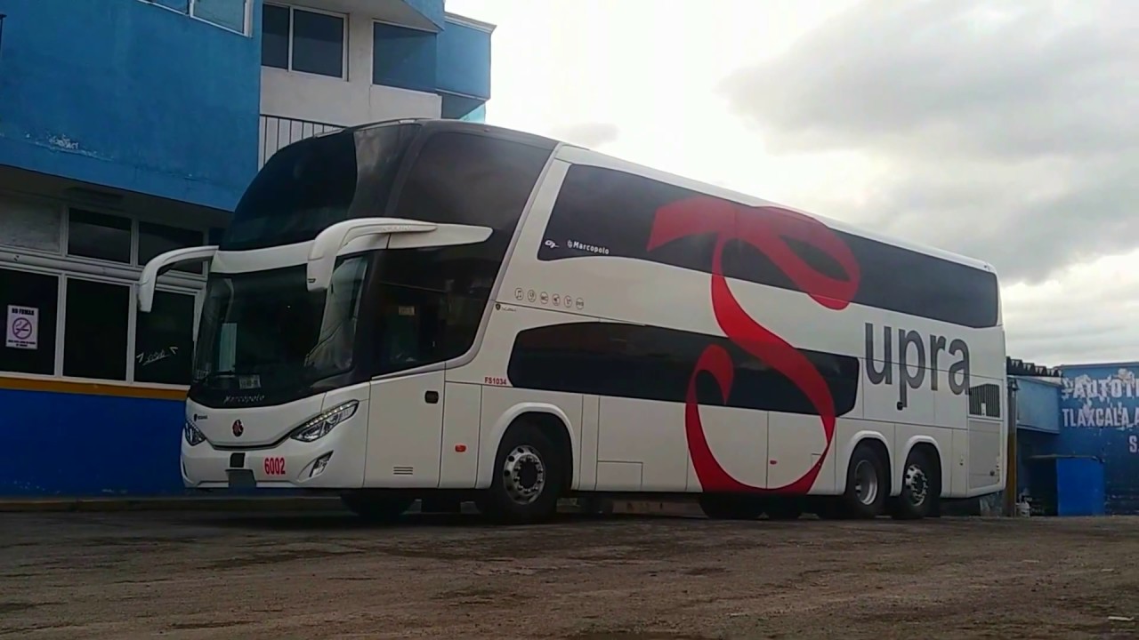 Autobus SUPRA MARCOPOLO 2 pisos salida a CDMX - YouTube