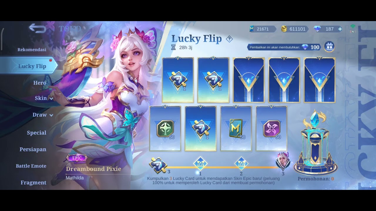 LUCKY FLIP SKIN EPIC MATHILDA - YouTube