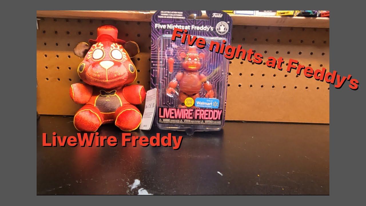 Five nights at Freddy LiveWire Freddy figure and plush! - YouTube