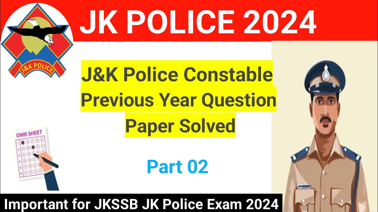 JKP CONSTABLE PREVIOUS YEAR QUESTION PAPER | JK Police Constable ...