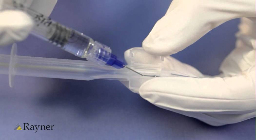 Rayner single use injector loading instructions annotated - YouTube