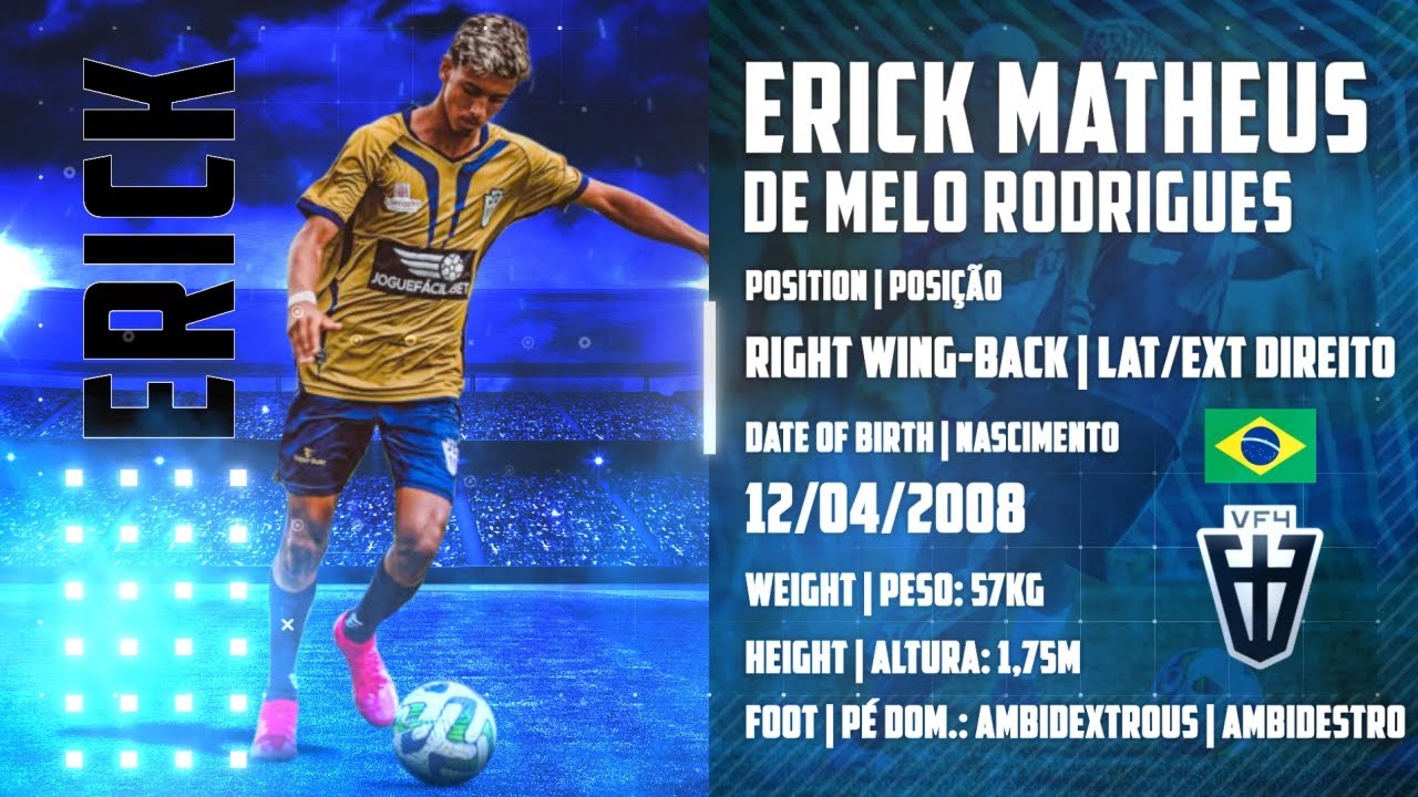 Erick Matheus - Right Wing-Back | Lateral/Extremo Direito - Chech Soccer - YouTube