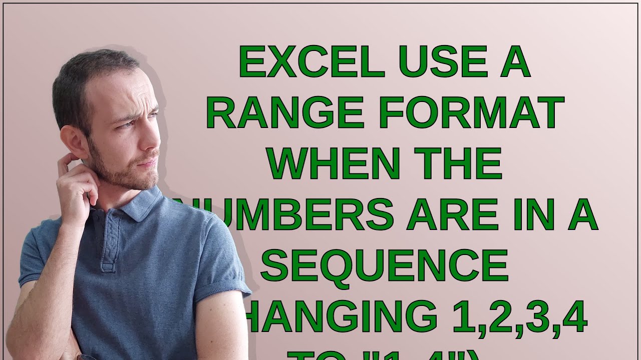 Excel use a range format when the numbers are in a sequence (changing 1 ...