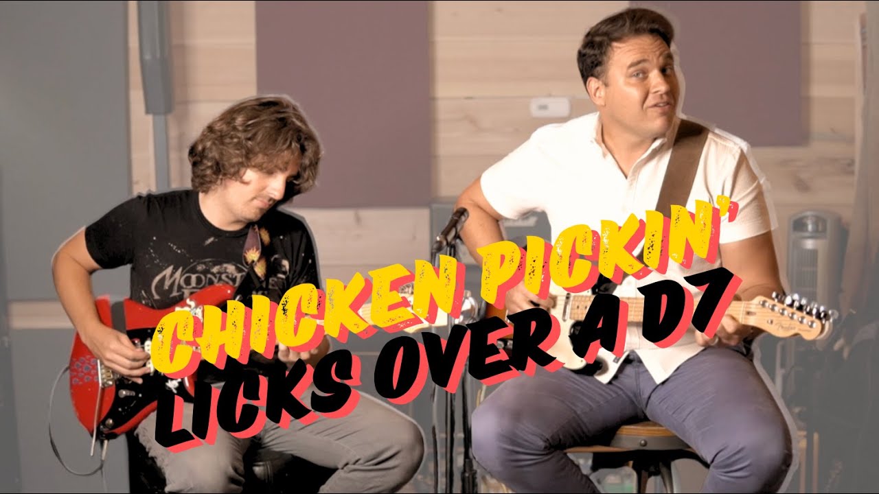 Chicken Pickin' Ideas Over A D7 - YouTube