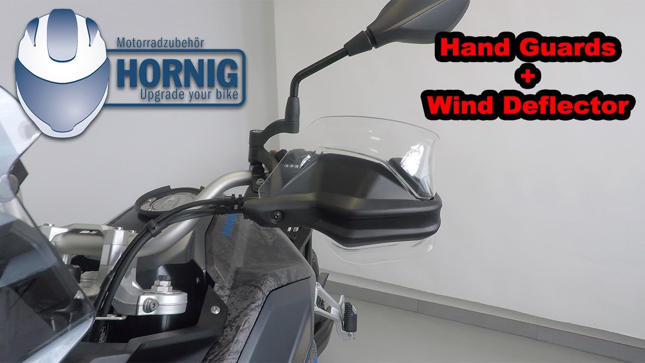 Handprotektoren + Windabweiser für BMW F900GS by HORNIG - YouTube