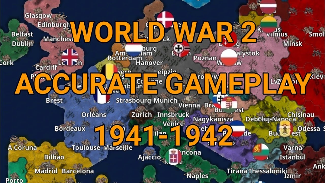 WC4 Mod Realistic Map - WW2 Gameplay 1941-1942 - YouTube