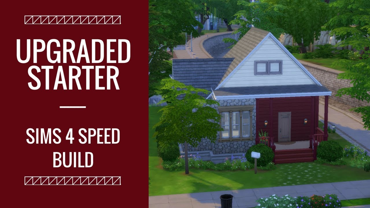 Upgraded Starter: Sims 4 Speed Build - YouTube