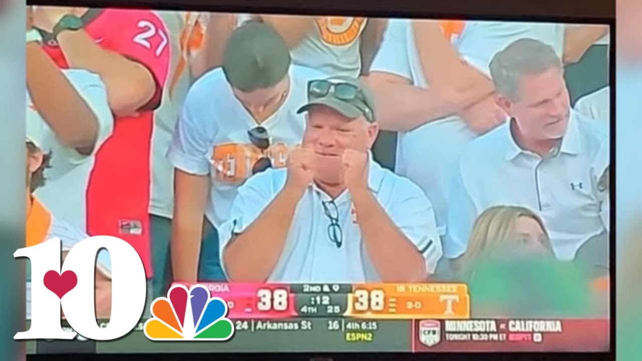 Vol fan goes viral after reactions during Georgia game - YouTube