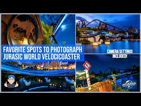 5 TOP SPOTS To Photography Jurassic World VelociCoaster | Long Exposure ...