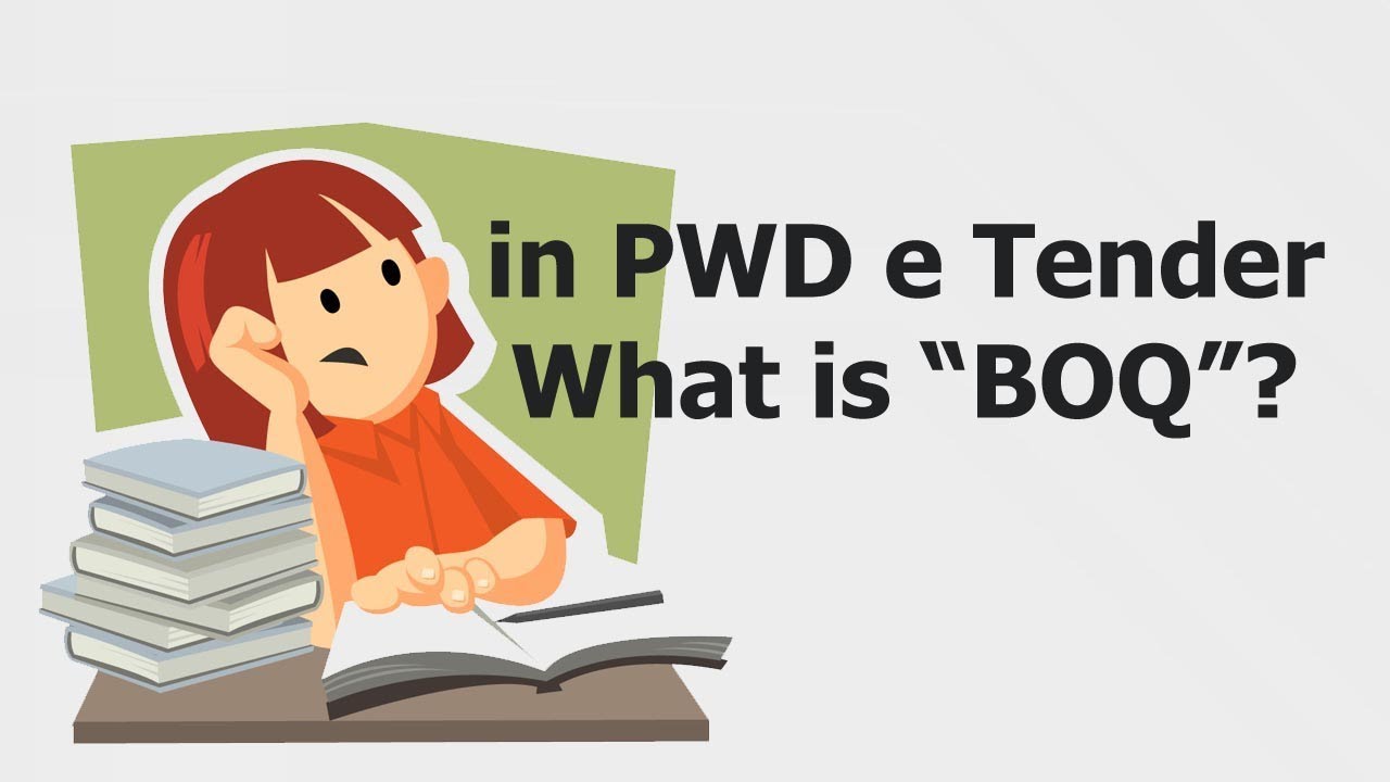 What is BoQ PWD Tender Document l Suraj Laghe - YouTube