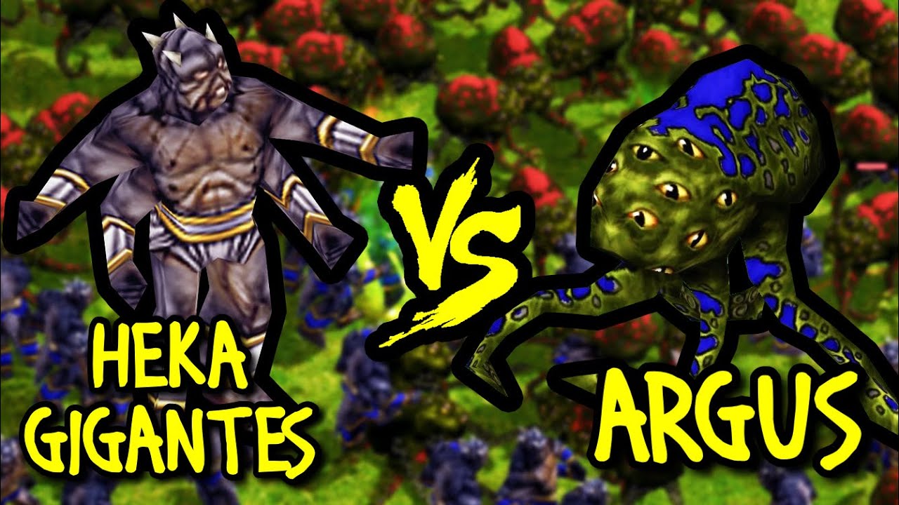 200 HEKA GIGANTES vs 200 ARGUS | Age of Mythology - YouTube