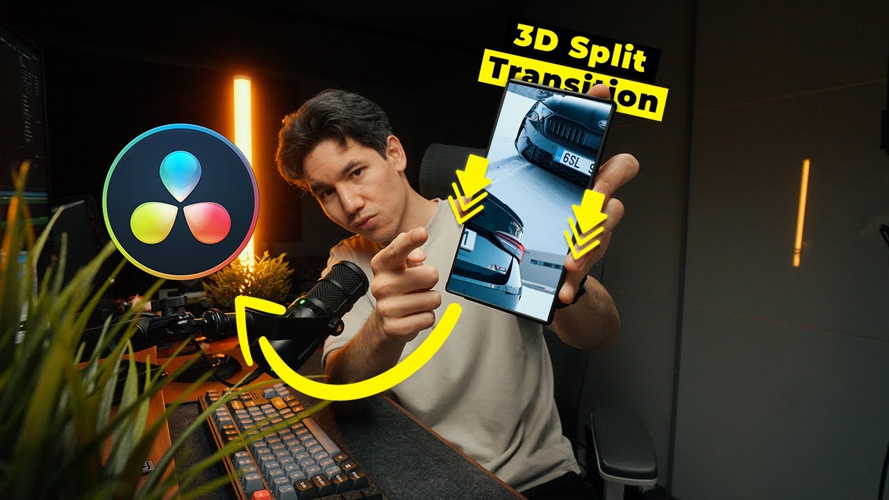 Viral 3D Split Transition in Davinci Resolve - YouTube