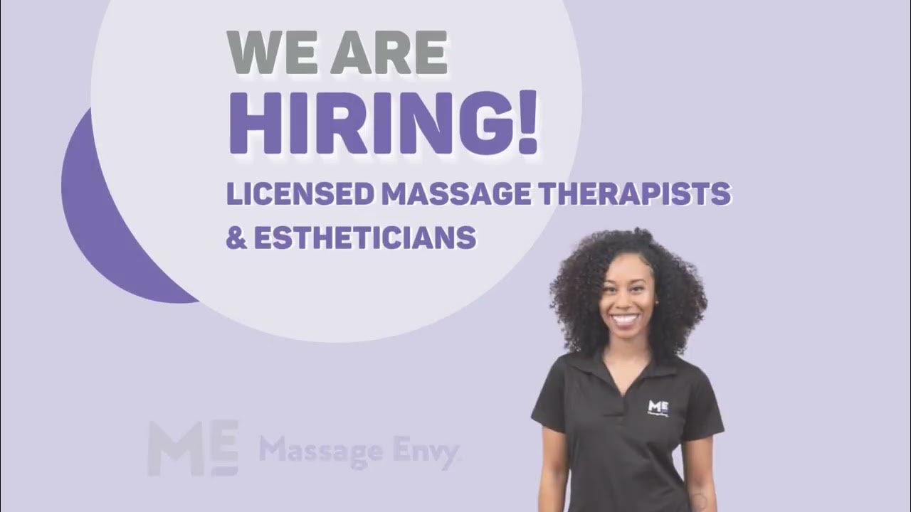 Massage Envy Is Hiring In Therapists And Estheticians Youtube