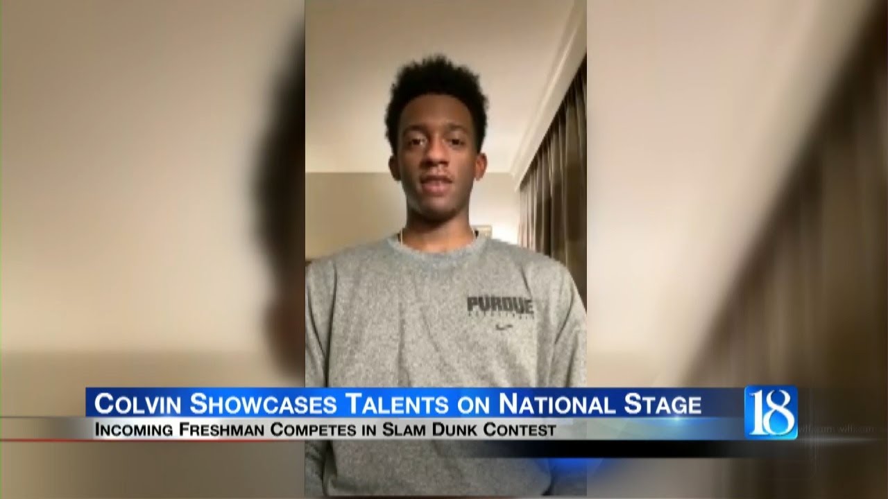 Myles Colvin Competes in High School Dunk Contest - YouTube