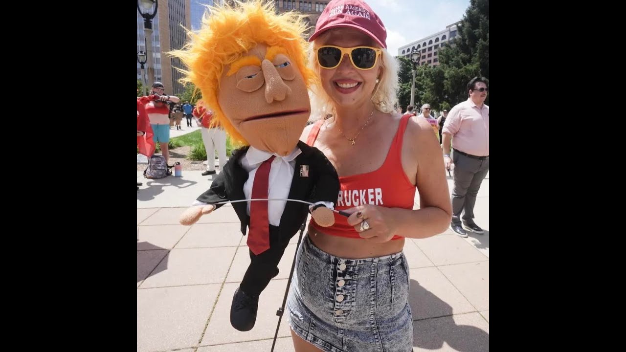 APRIL BRUCKER DOING PRESIDENT BIDEN, DONALD TRUMP AND CALAMARI (KAMALA ...