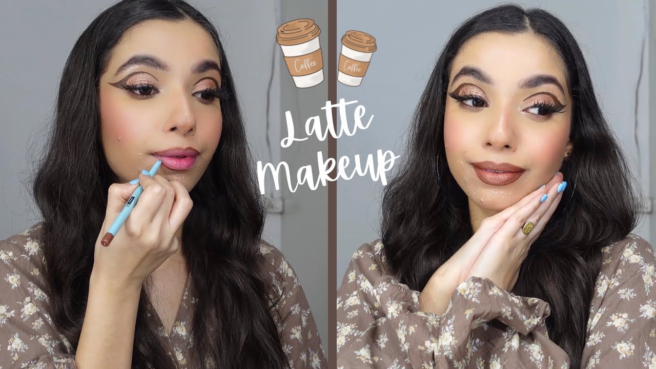 Latte Makeup Tutorial Using Products Under 500 Rs ☕️☕️ #lattemakeup # ...