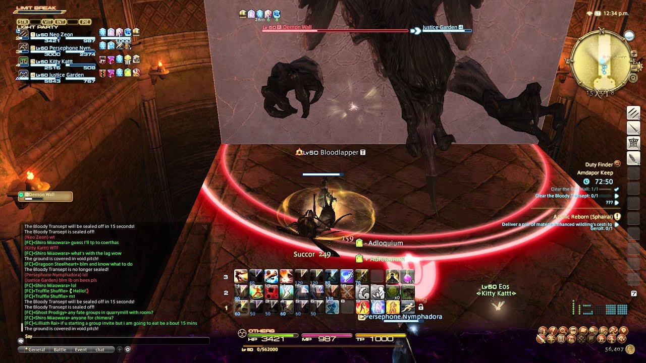 Amdapor Keep Demon wall FFXIV - YouTube