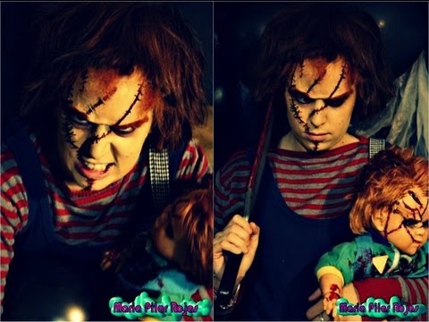 Halloween Make up Chucky & Toy - Maquillaje inspirado en Chucky - YouTube