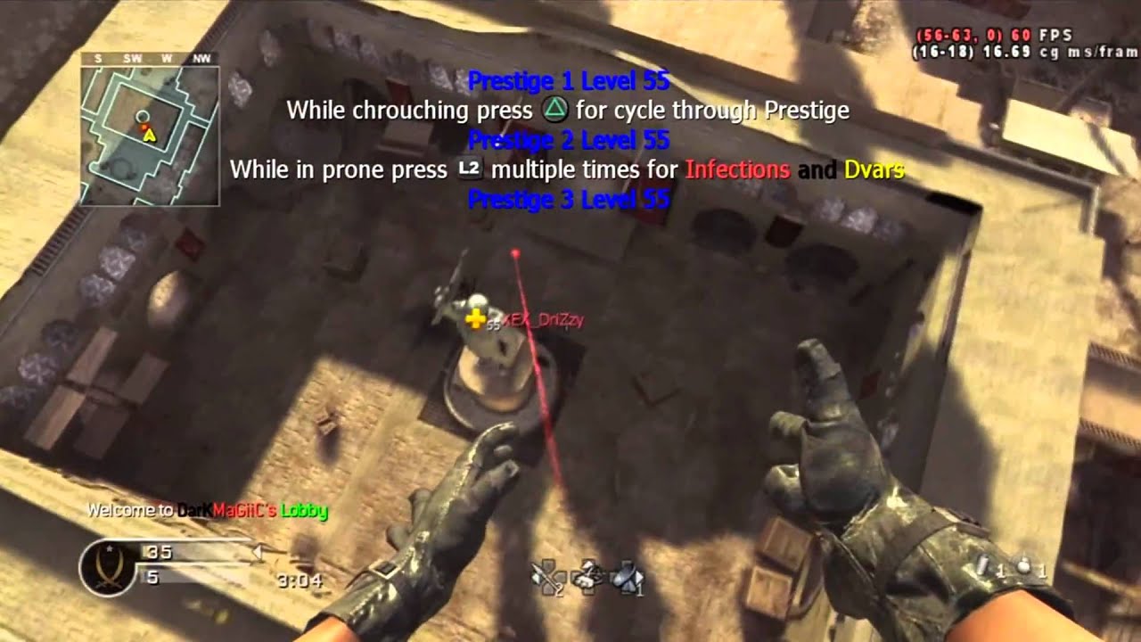 PS3 Cod4 10th Prestige Lobbies (Free) - YouTube
