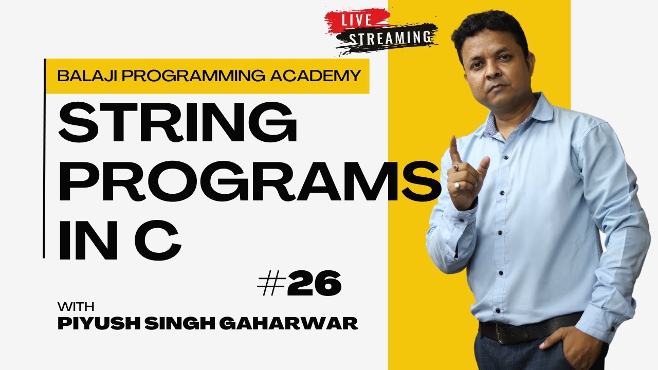 String Functions String Programs In C Programming String In C 3902