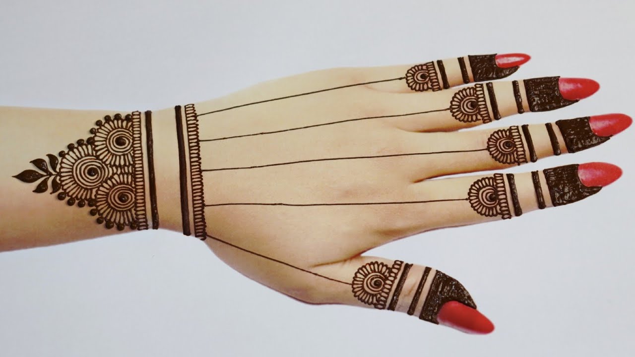 Easy Stylish Backhand Mehndi design|Wedding Special Mehndi designs ...