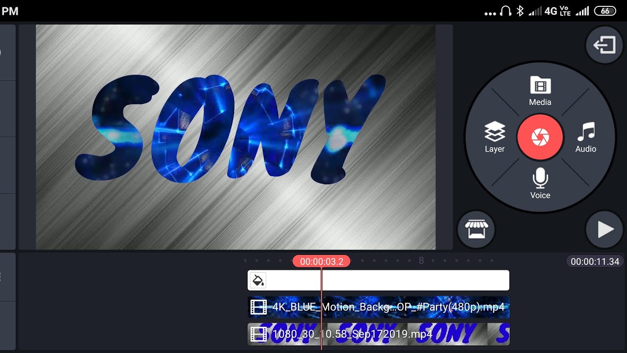 Kinemaster SONY text editing tutorial - YouTube