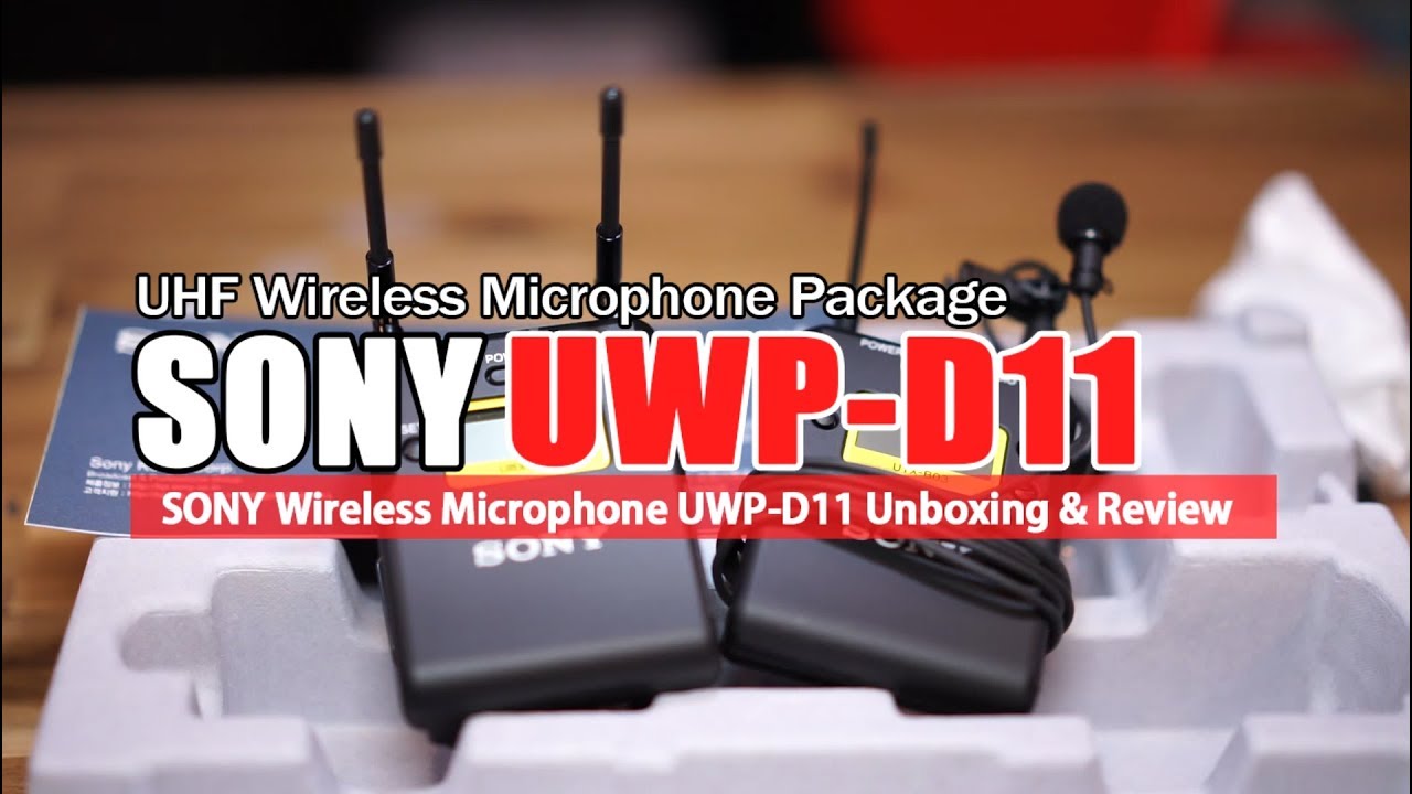 소니 무선 마이크 UWP-D11 Unboxing & Review 야외 촬영 필수 아이템[유튜브 영상 촬영장비 추천] (SONY ...