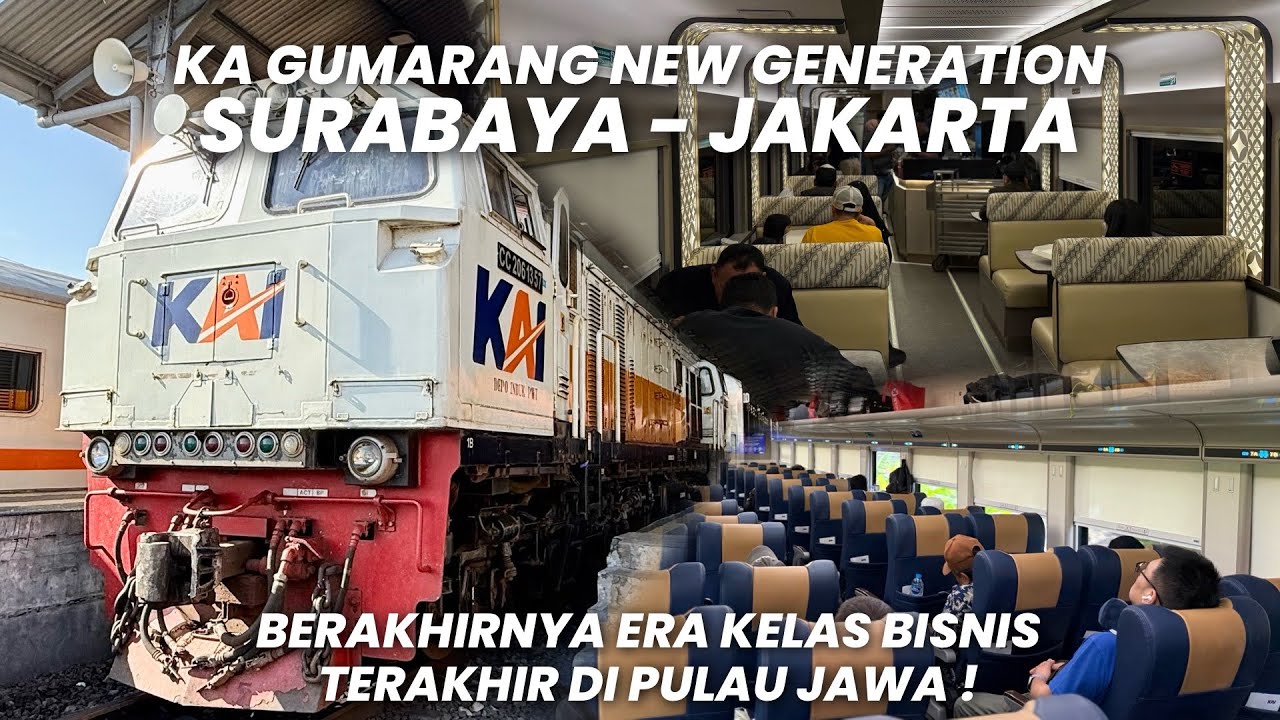 AKHIR KEPUNAHAN KERETA KELAS BISNIS‼️Naik KA Gumarang Ekonomi New ...