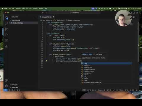Assignment: Simple Text Editor with Undo Functionality Part -1 - YouTube