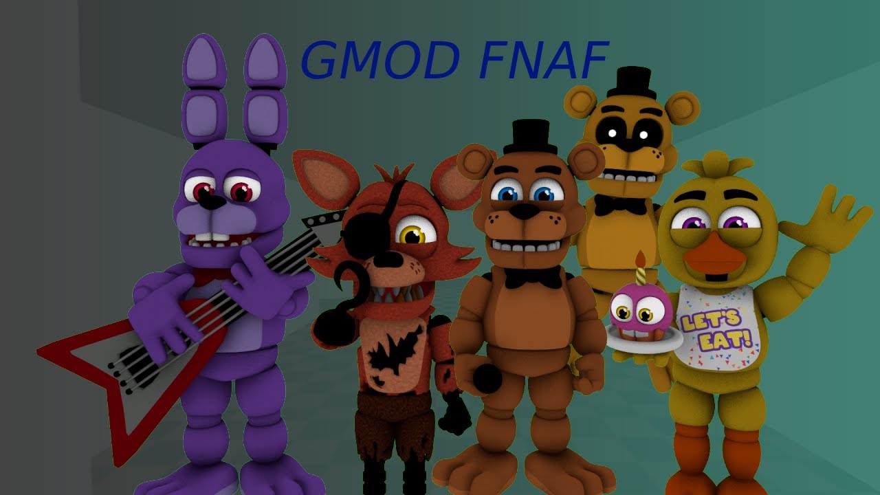 GMOD FNAF | model review | URAP FNAF 1 and save them map - YouTube