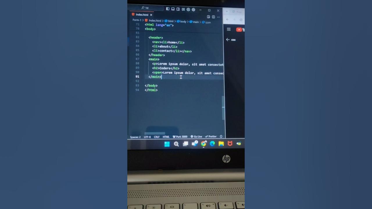 Vs Code Tips Part 5π§βπ»π Codewithimraan Coding Vscode Shorts Youtube