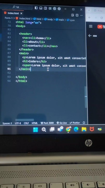Vs Code Tips Part 5π§βπ»π Codewithimraan Coding Vscode Shorts Youtube
