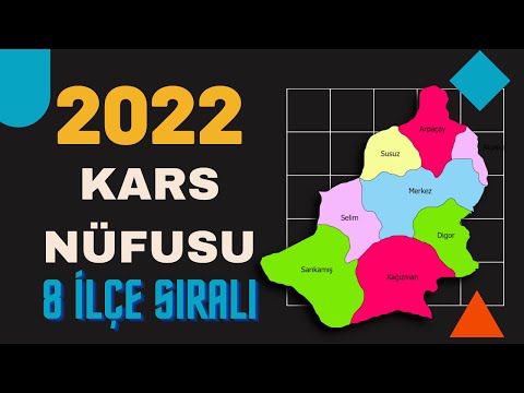 2022 Kars Nüfusu - Kars İlçe Nüfusları - Kars Nüfusu Ne Kadar? - Sarıkamış Nüfusu