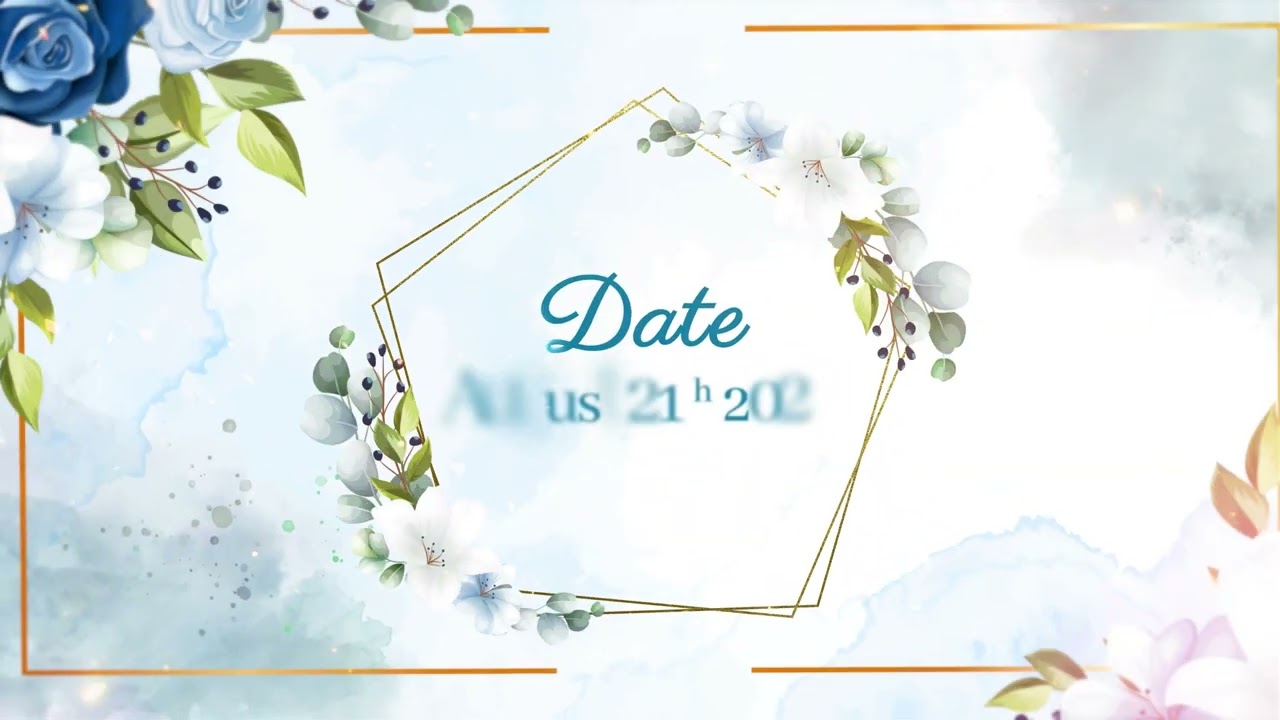 Free 4K Wedding Invitation V8 - Green Screen After Effects Template ...