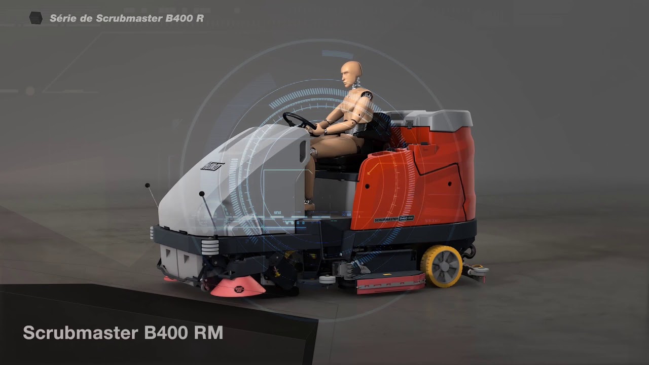 Autolaveuses combinées Hako série B400 R - YouTube