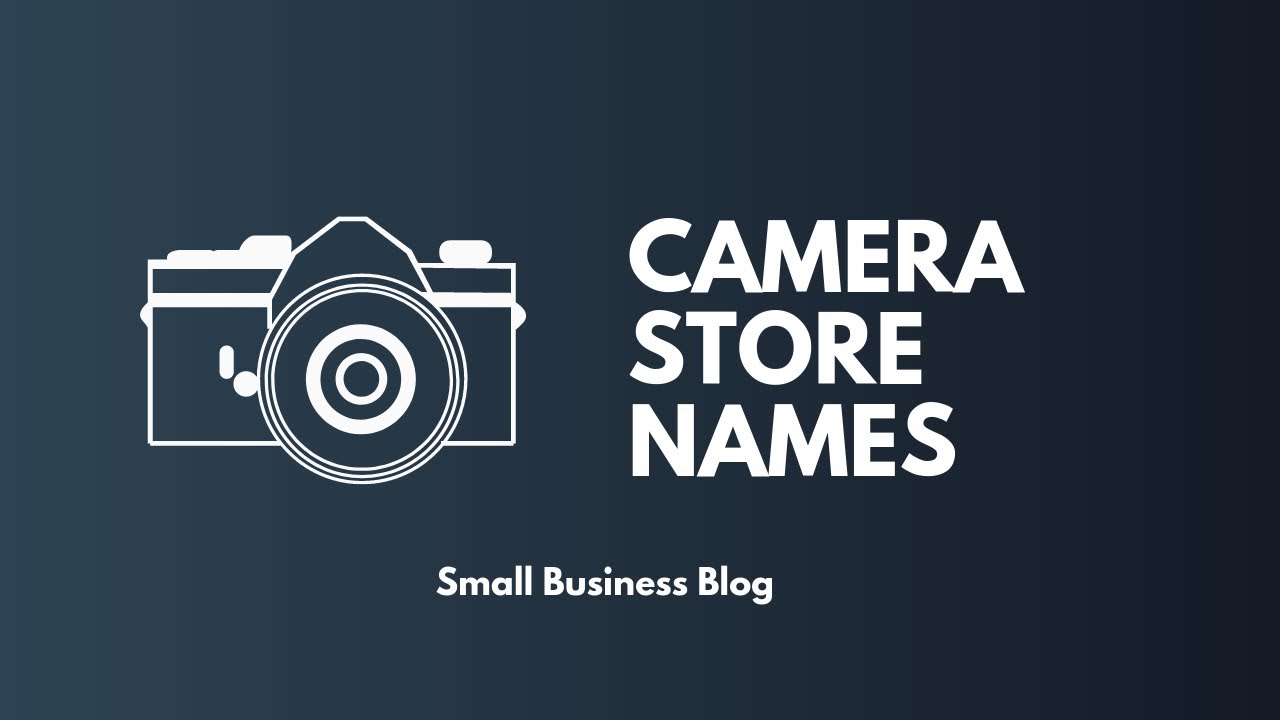 Catchy Camera Store Names - YouTube