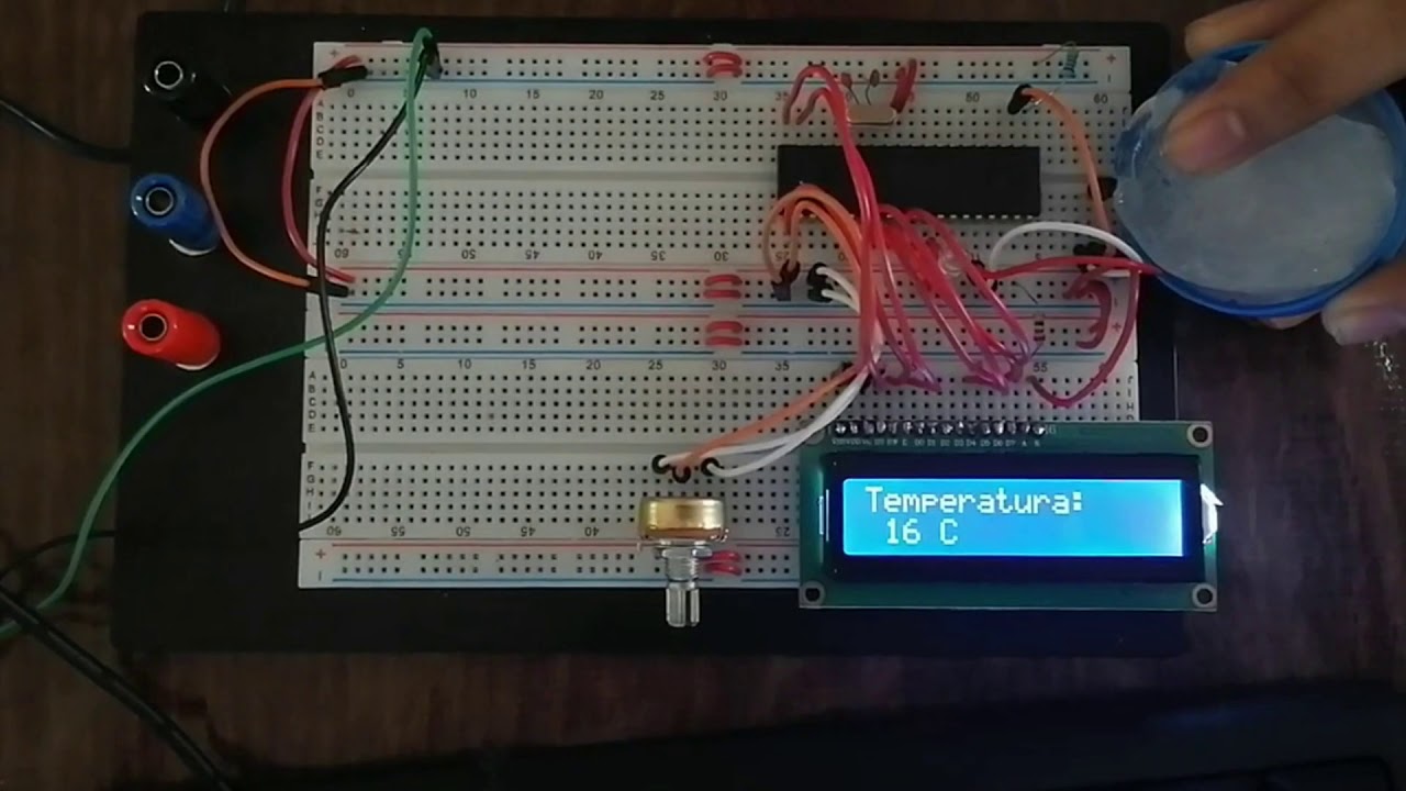 Sensor de Temperatura con LM35 PIC16F877A - YouTube