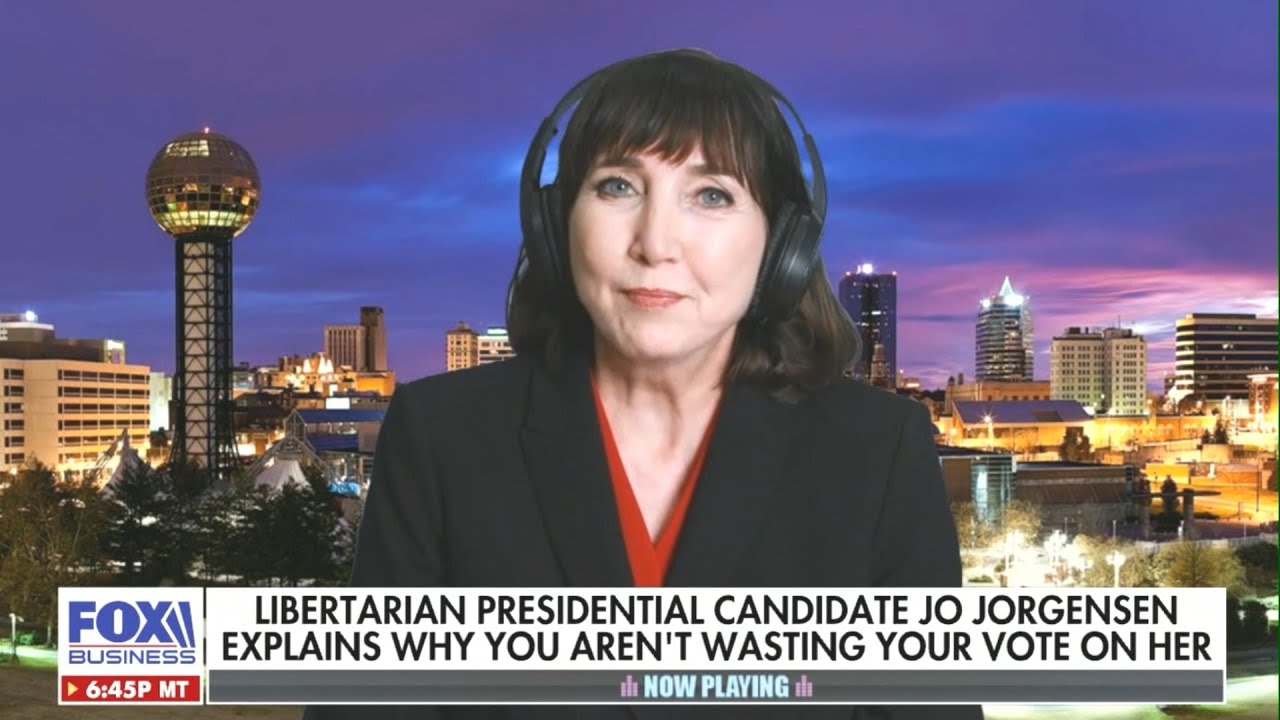 Dr. Jo Jorgensen Libertarian Party Candidate for President 2020 on Fox ...
